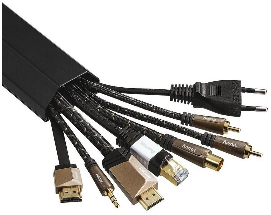 Hama 00220987 Kabel-Organizer Universal Kabelkanal Schwarz 1 Stück(e ...