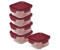 Lock&Lock Eco Ovenglass quadratische Frischhaltedosen mit Deckel ...