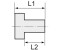 Riegler Reduziernippel kurz G 3 a. / G 1 i., SW 95, Messing vern ...