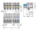Wago 1-Leiter-Federleiste Push-in, 10-polig, 7,50mm Rastermaß (2721-210 ...