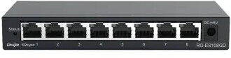 Reyee RG-ES108GD 8-Port Unmanaged Desktop Switch 1000Mbps Stahlgehäuse ...