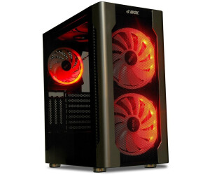 iBOX CHIRON ZH68 Midi-Tower-Gehäuse, 2x200mm RGB, gehärtetes Glas (ZH68 ...