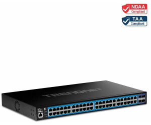 TRENDnet TEG-3524S 52-Port Smart Switch Gigabit Ethernet SFP+ (TEG ...