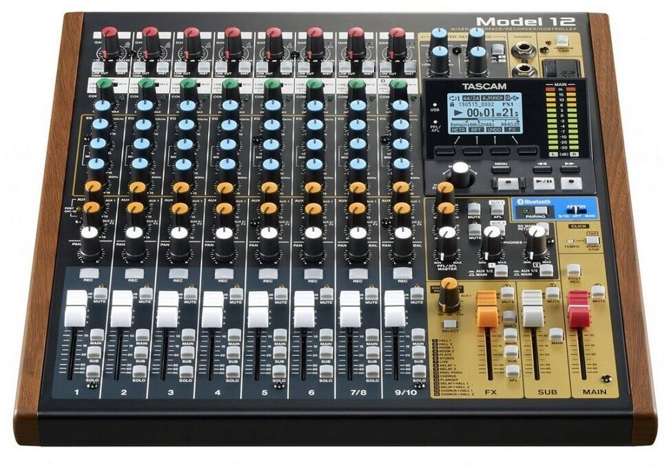 Tascam Model 12 Table de mixage avec interface et câble (model12-xlr ...
