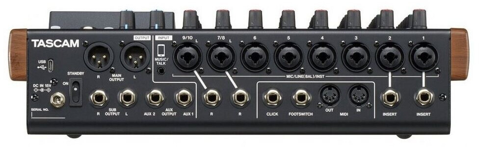 Tascam Model 12 Table de mixage avec interface et câble (model12-xlr ...