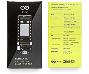 Arduino Portenta CAT.M1/NB-IoT GNSS Shield, Cinterion TX62, GLONASS ...