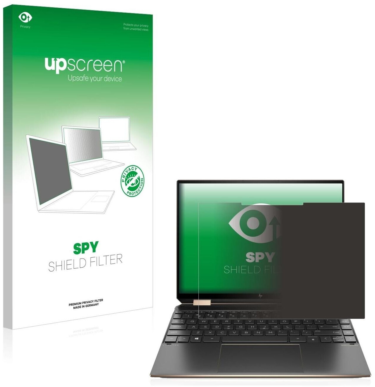 upscreen Spy Shield Blickschutzfilter 14" für HP Spectre x360 14-eX ...