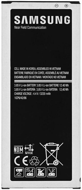 Samsung Galaxy Note 4 Ersatz-Akku 3220mAh, schwarz (EB-BN910BBE) ab 11 ...