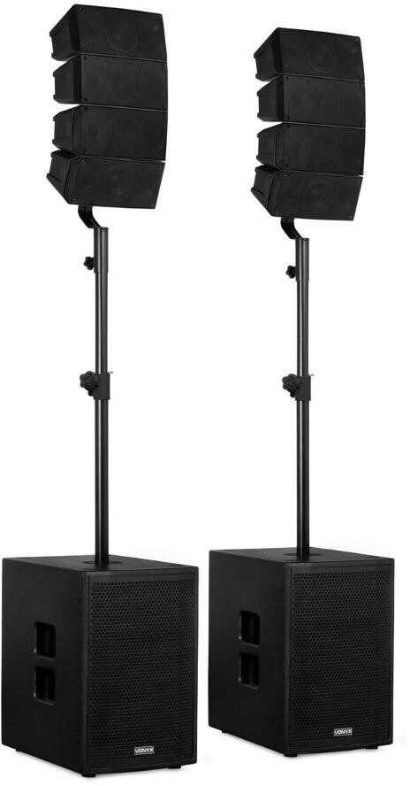 Vonyx VX922 Line Array PA-Anlage 2.2 1600W mit 12" Subwoofern (VX922 ...