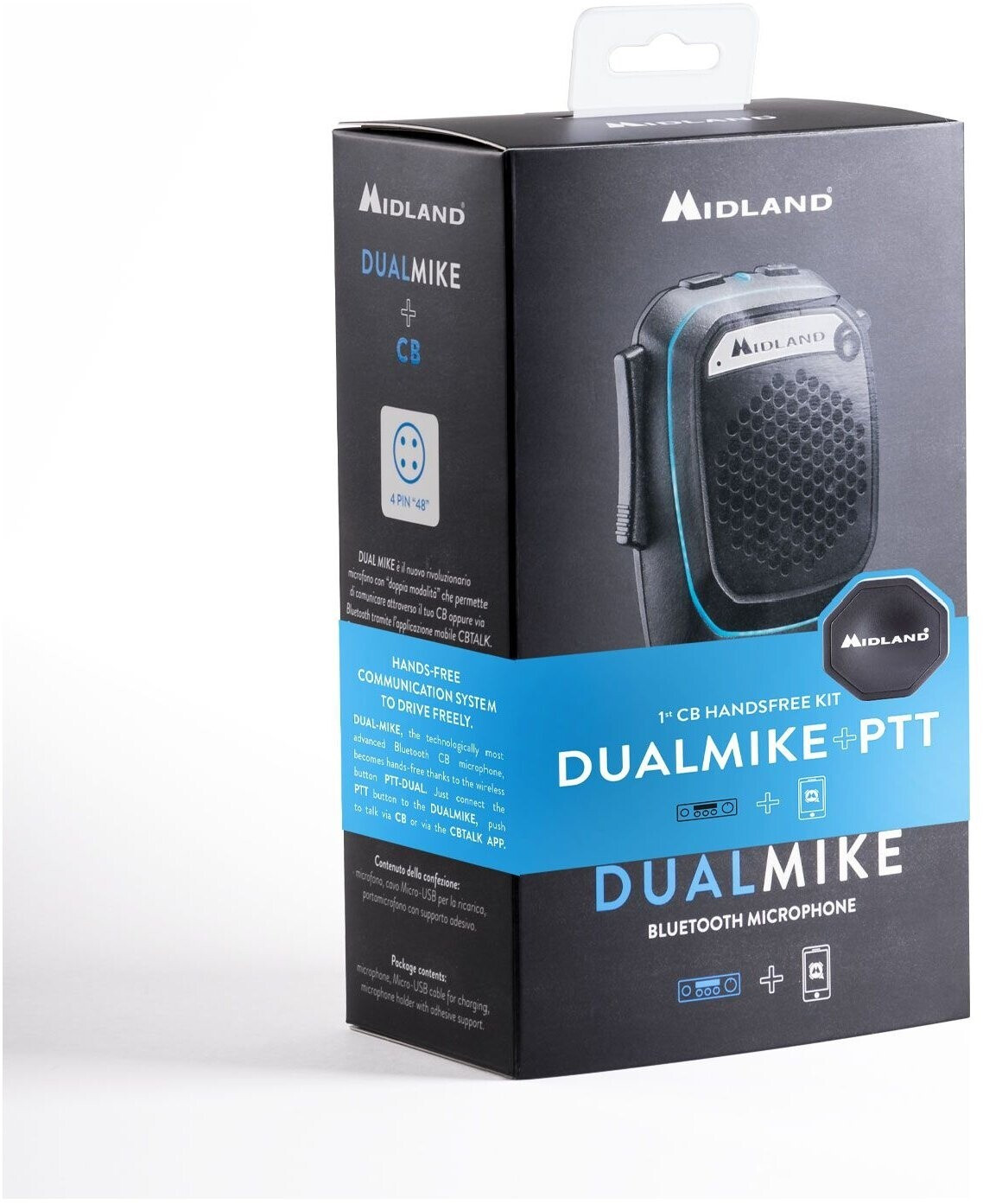 Midland Dual Mike Bluetooth Freisprecheinrichtung CB-Radio 4-Pin (C1283 ...