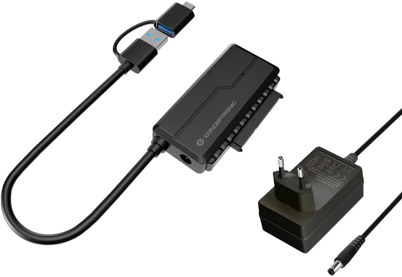 Conceptronic ABBY21B USB-C auf SATA Adapter 2,5/3,5" USB 3.2 (ABBY21B ...