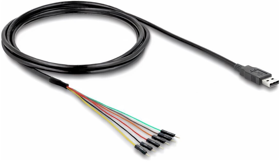 DeLock Konverter USB 2.0 Typ-A zu UART TTL 3,3V, 6x Pfostenstecker, 1 ...