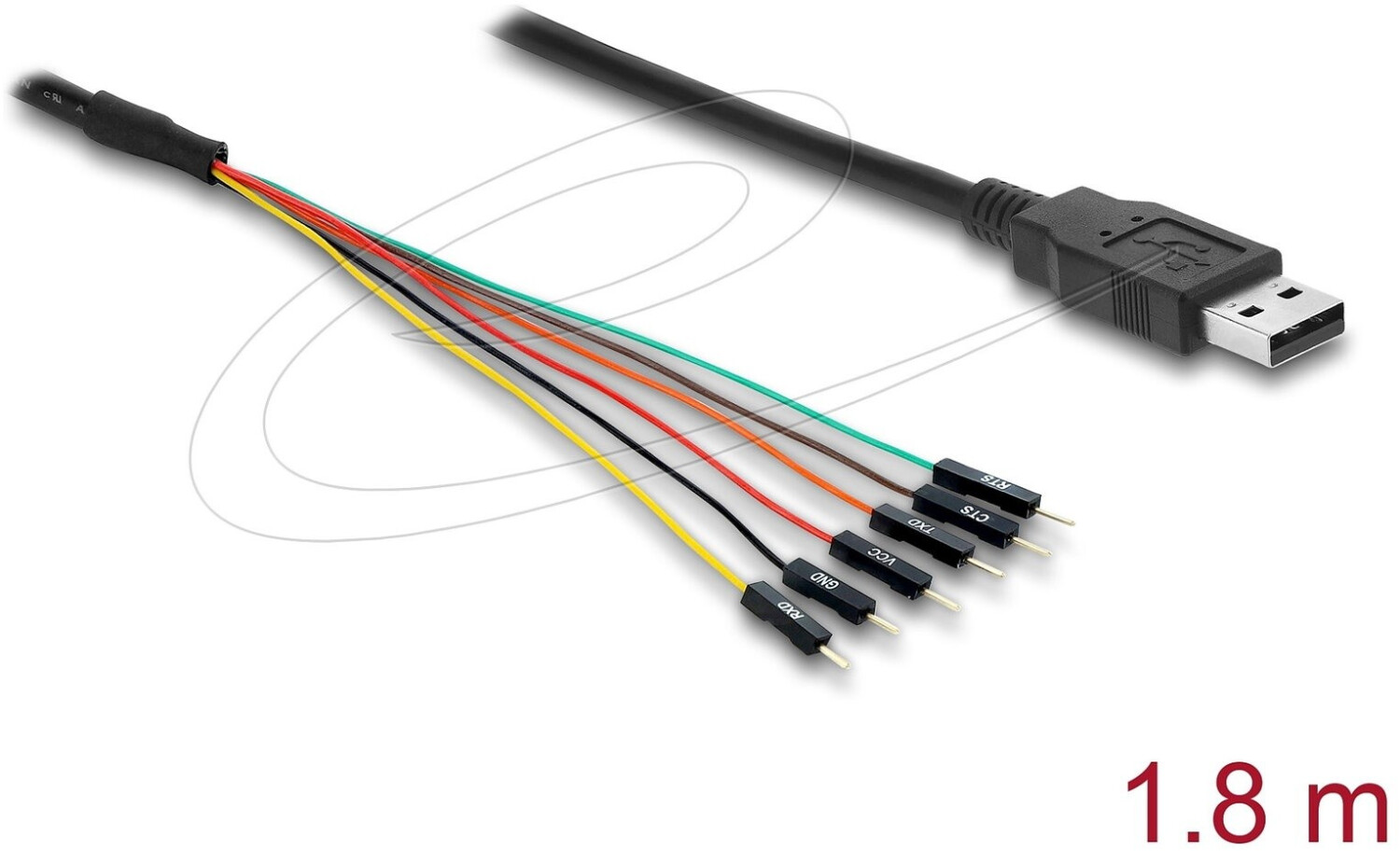 DeLock Konverter USB 2.0 Typ-A zu UART TTL 3,3V, 6x Pfostenstecker, 1 ...