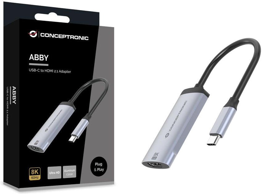 Conceptronic ABBY23G USB-C auf HDMI 2.1 Adapter 8K 60Hz (ABBY23G) ab 29 ...