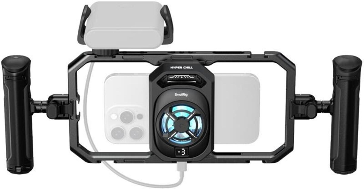 SmallRig Kit Vidéo Thermique Tout-en-Un Double Poignée pour Téléphone ...