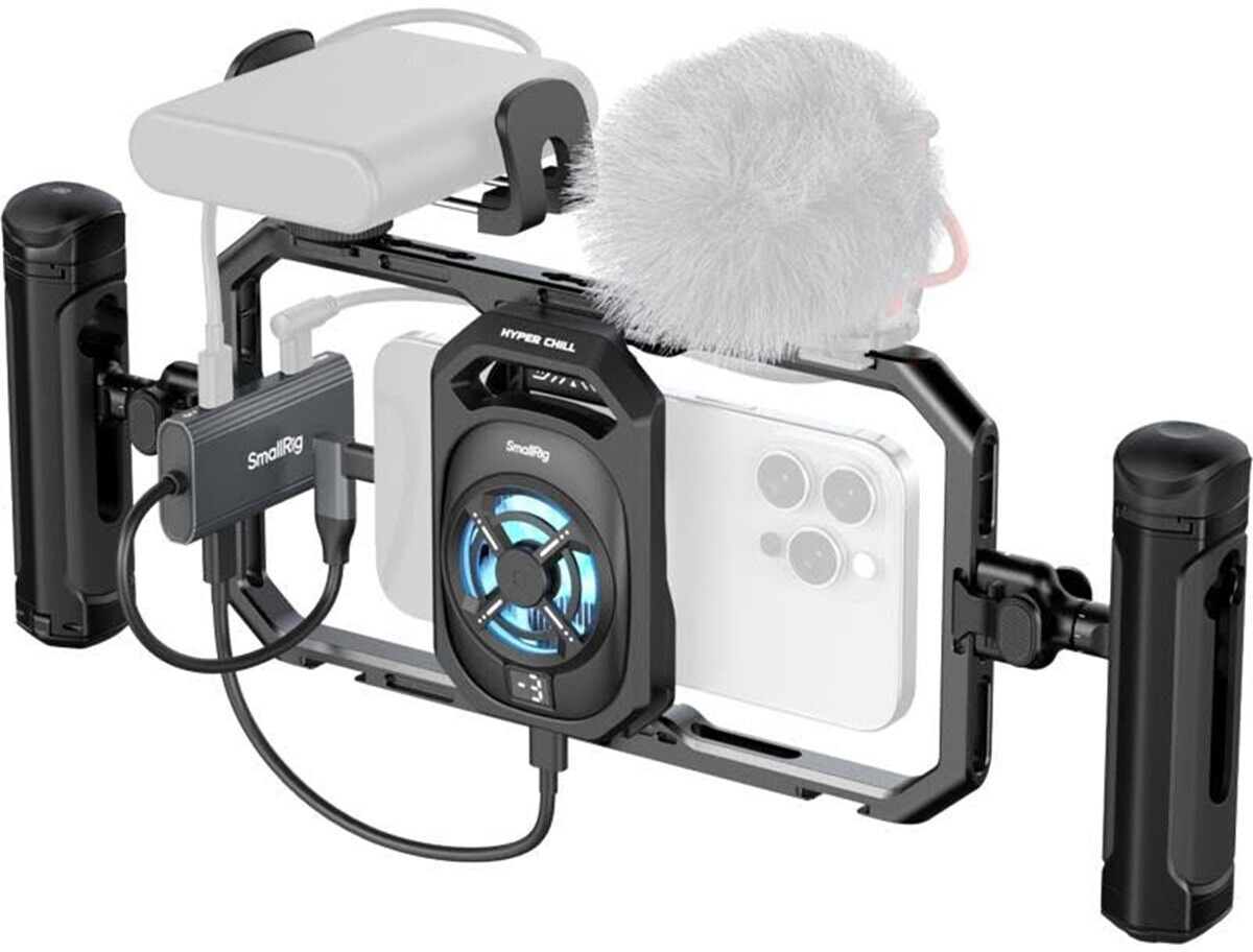 SmallRig Kit Vidéo Thermique Tout-en-Un Double Poignée pour Téléphone ...