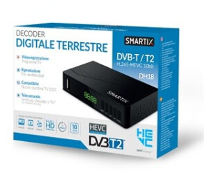 Atlantis Land Smartix DH18 DVB-T2 Receiver SCART/HDMI H.265 (SM20-DH18 ...