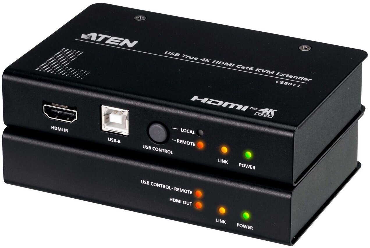 Aten CE801 USB True 4K HDMI Cat6 KVM-Extender (CE801-AT-G) ab 186,83 ...