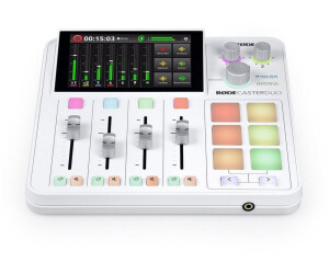 Rode RØDECaster Duo Audio Production Studio, weiß, mit Kopfhörer ...