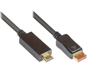Good Connections DP14-HDMI Kabel DisplayPort 1.4 auf HDMI 2.0, 2m ...