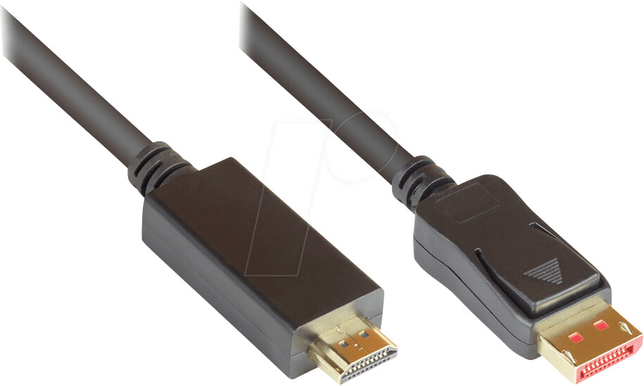 Good Connections DP14-HDMI Kabel DisplayPort 1.4 auf HDMI 2.0, 2m ...