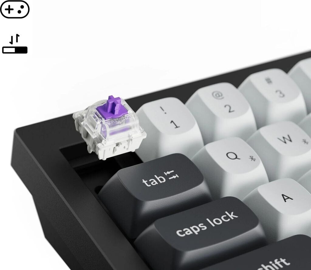 Keychron Q2 HE QMK Gaming-Tastatur QWERTY 2.4G/Bluetooth/USB-C RGB ...