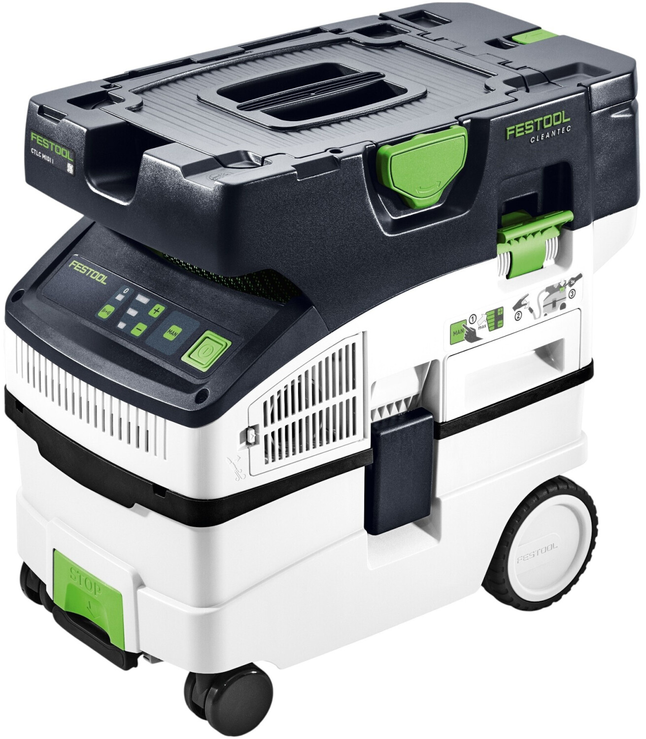 Festool CTMC MIDI I-Basic Akku-Absaugmobil 36V (2x18V) Staubklasse M ...
