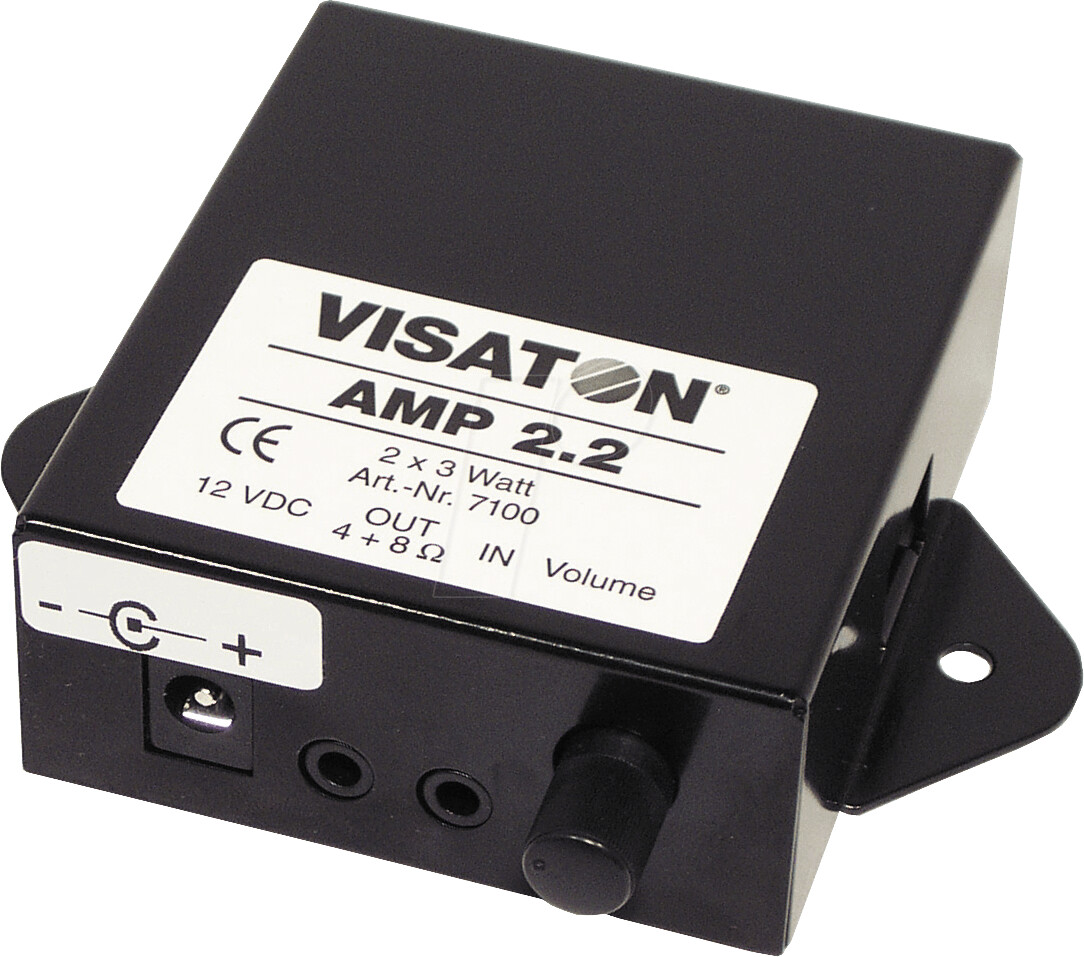 Visaton AMP 2.2 Amplificateur stéréo avec régulateur de volume 6W (7100 ...