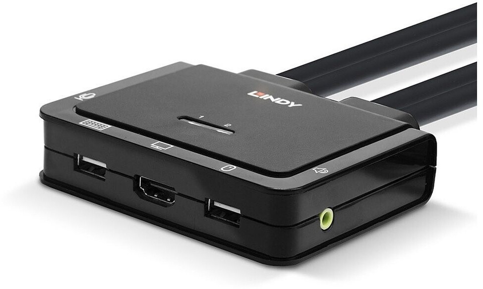 Lindy 2-Port KVM-Switch HDMI 4K, USB-C, Audio (42347) ab 110,46 ...