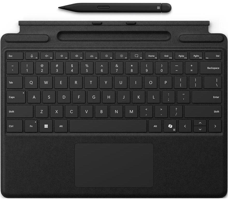 Microsoft Surface Pro Keyboard mit Slim Pen, QWERTY Englisch, grau (8X8 ...