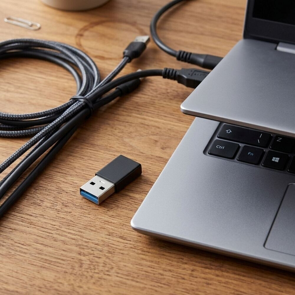 Blue Star Adaptateur USB-C femelle vers USB-A 3.0 mâle 5Gbps, noir (ADA ...