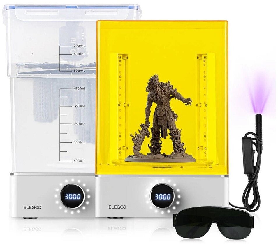 Elegoo Mercury XS Bundle Station de Lavage et Polymérisation, 7L UV au ...
