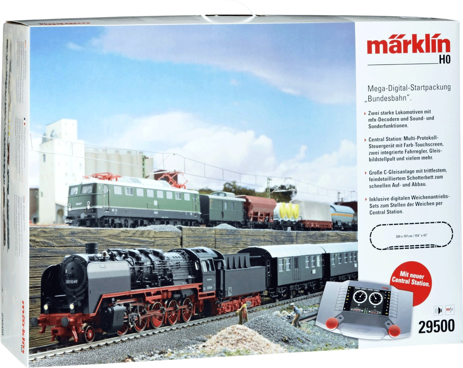 Märklin Mega-Digital-Startpackung "Bundesbahn" 230 Volt DB (29500) ab ...