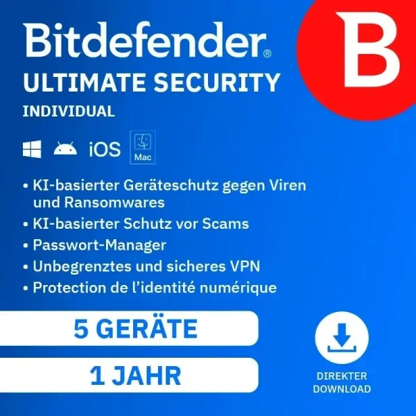 Bitdefender Ultimate Security a € 64,99 | Ottobre 2026 | Migliori ...