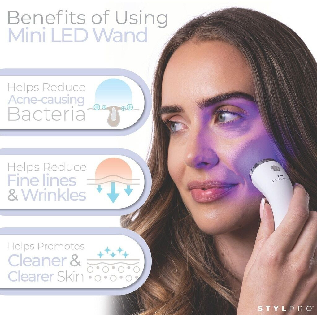 StylPro Mini LED Wand Blaue Lichttherapie Akne 28 LEDs ab 24,83 ...