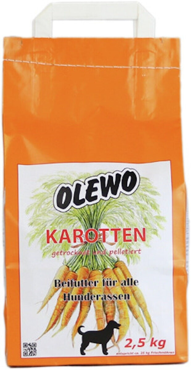 Olewo Karotten-Pellets Hund Trockenfutter 2,5kg ab 15,49 ...