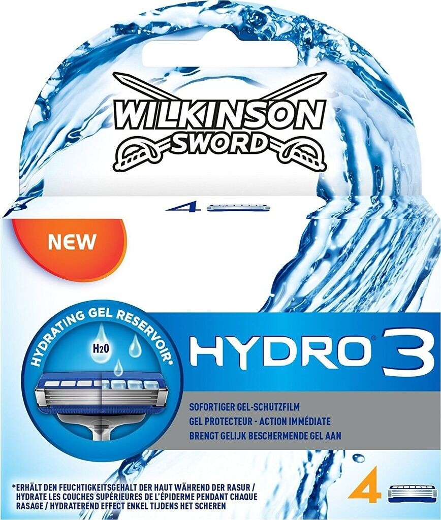 Buy Wilkinson Sword Hydro 3 Blades Pack of 4 from £5.94 (Today) – Best ...