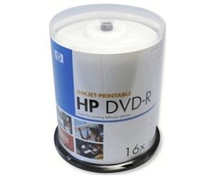 HP DVD-R 4,7GB 120min 16x bedruckbar 100er Spindel ab 26,95 € | Preisvergleich bei idealo.de