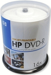 HP DVD-R 4,7GB 120min 16x bedruckbar 100er Spindel ab 26,95 € | Preisvergleich bei idealo.de