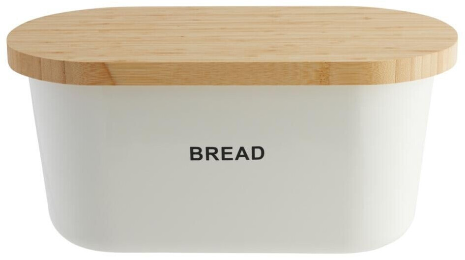 Zeller Bread Box White Melamine/Bamboo (25351) au meilleur prix sur ...