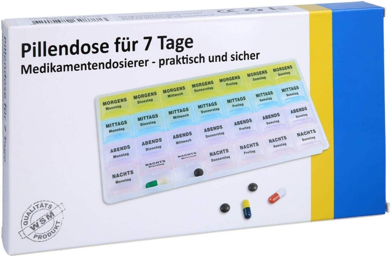 Deflogrip Pillendose 7 Tage+4 Faecher Je Tag Kunststoff ab € 3,53 ...