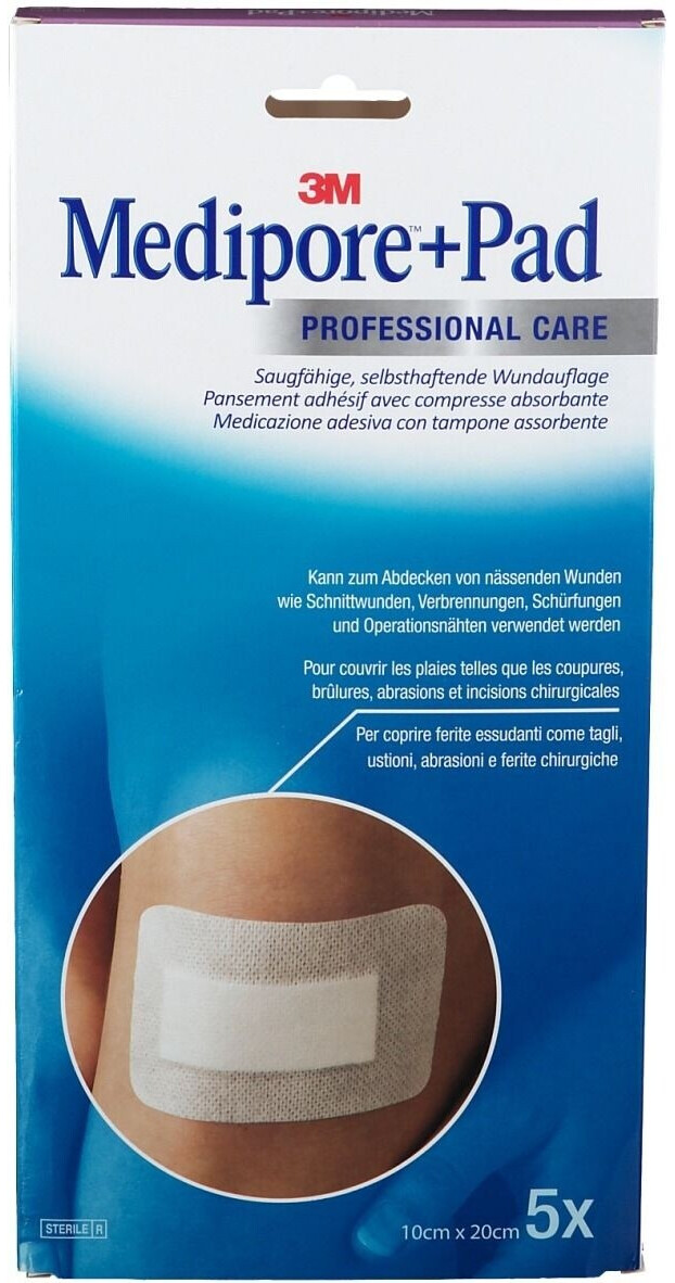 3M Medica Medipore + Pad 10 x 20 cm 3570NP Pflaster (5 Stk.) ab 12,25 ...