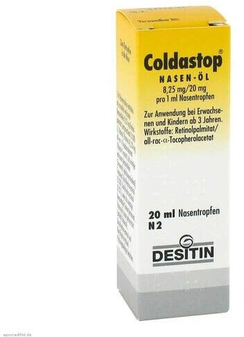 Coldastop Nasenöl (20 ml) ab € 6,53 | Preisvergleich bei idealo.at