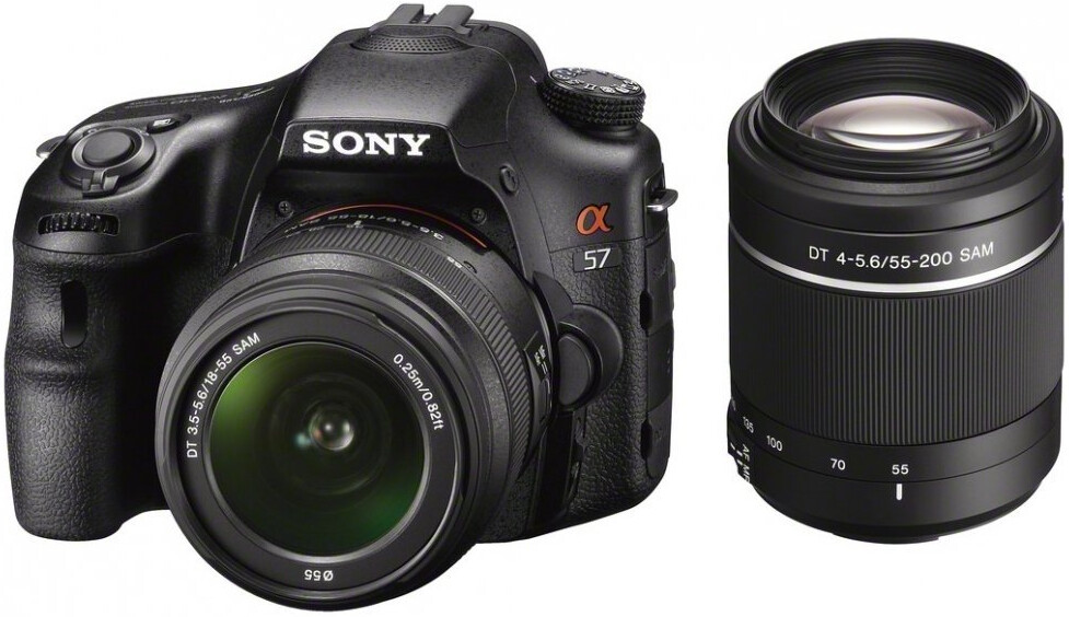 Buy Sony Alpha 57 Kit 18-55mm + 55-200mm (SLT-A57Y) from £1,109.80 ...