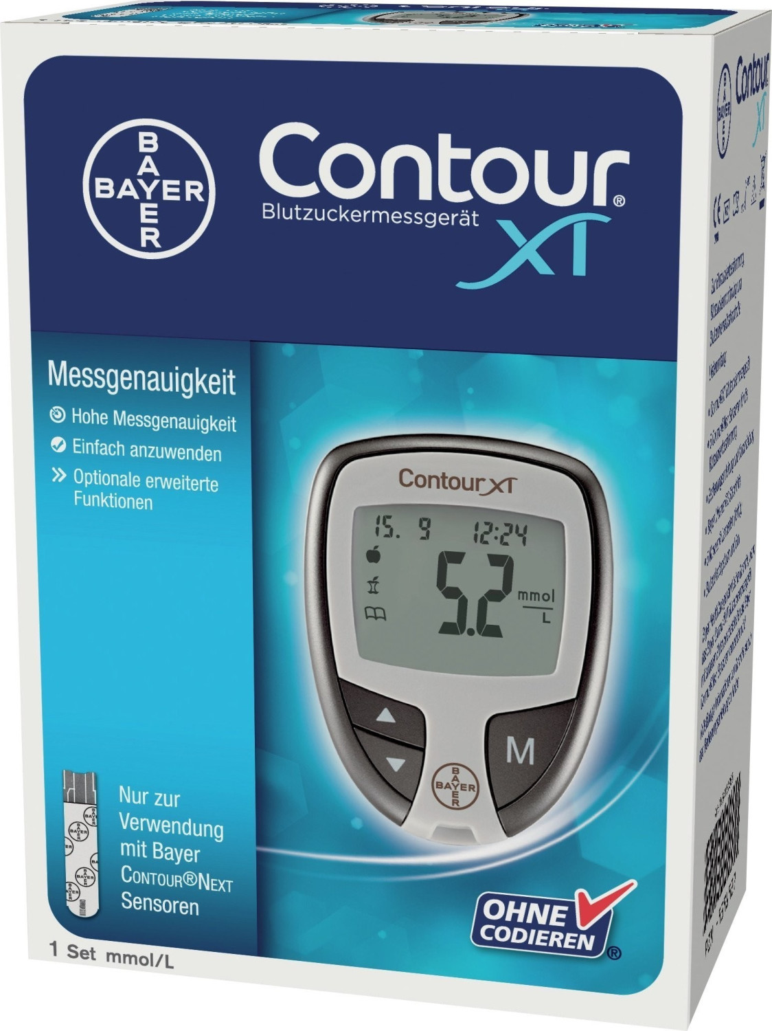 Bayer Contour XT Set mmol/l ab 3,95 € | Preisvergleich bei idealo.de