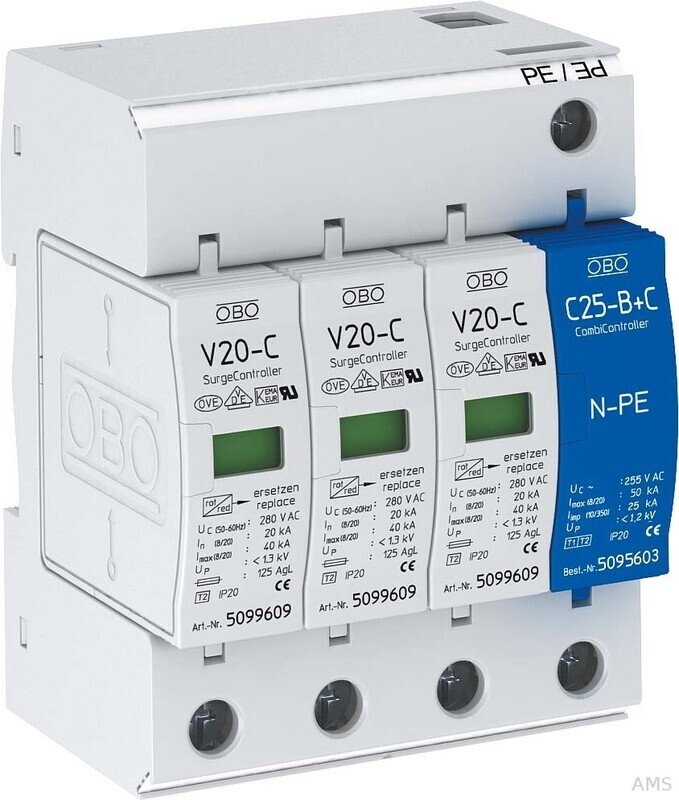 OBO Bettermann V20-C 3+NPE-280 a € 81,60 (oggi) | Migliori prezzi e offerte su idealo