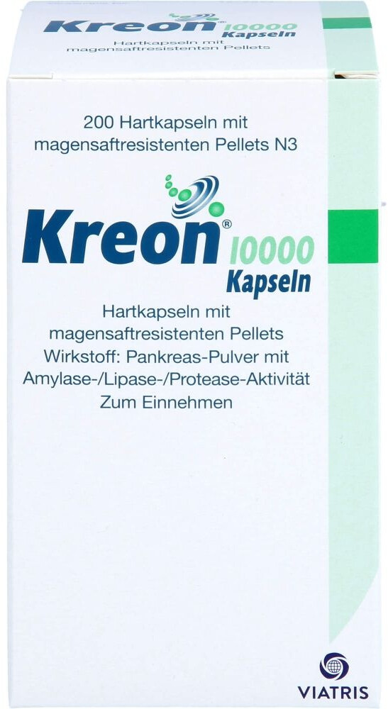Kreon 10000 Kapseln (200 Stk.) ab € 33,94 | Preisvergleich bei idealo.at