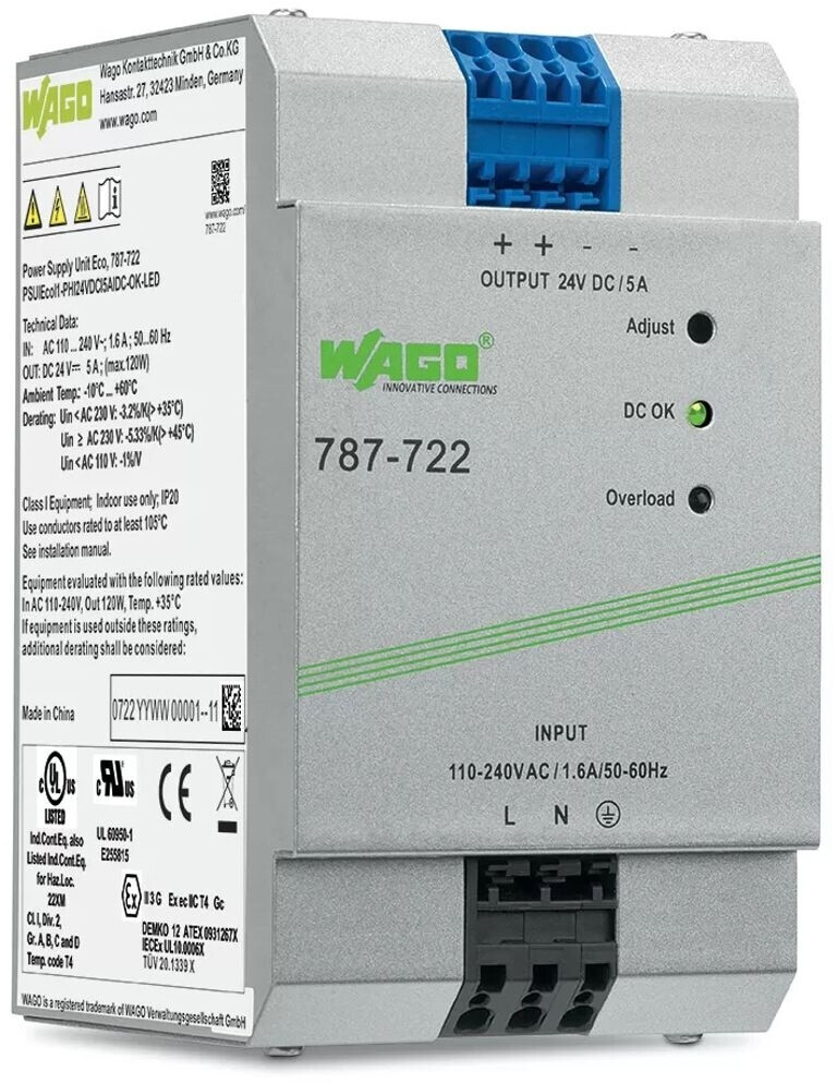 Wago 787-722 a € 109,00 (oggi) | Miglior prezzo su idealo