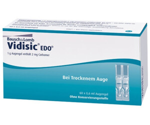 Vidisic EDO Augengel (60 x 0,6 ml) ab 19,95 € | Preisvergleich bei ...