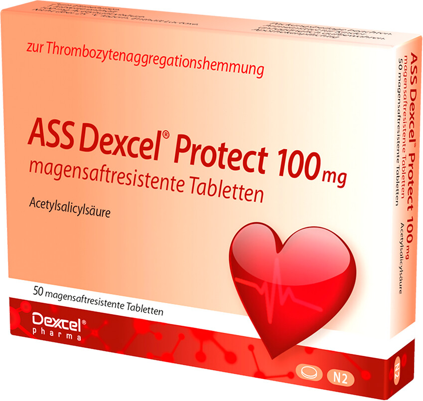 ASS DEXCEL Protect 100 mg magensaftresistente Tabletten (50 Stk.) ab 1 ...